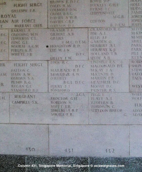 Flt. Lt. Raymond Douglas Houghton | Second World War Memorial ...