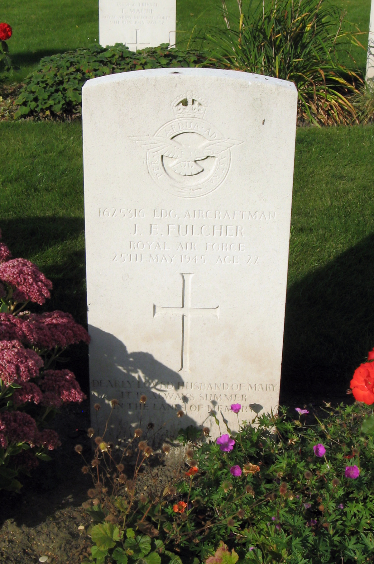 LAC Jack Eric Fulcher | Second World War Memorial | Billericay ...
